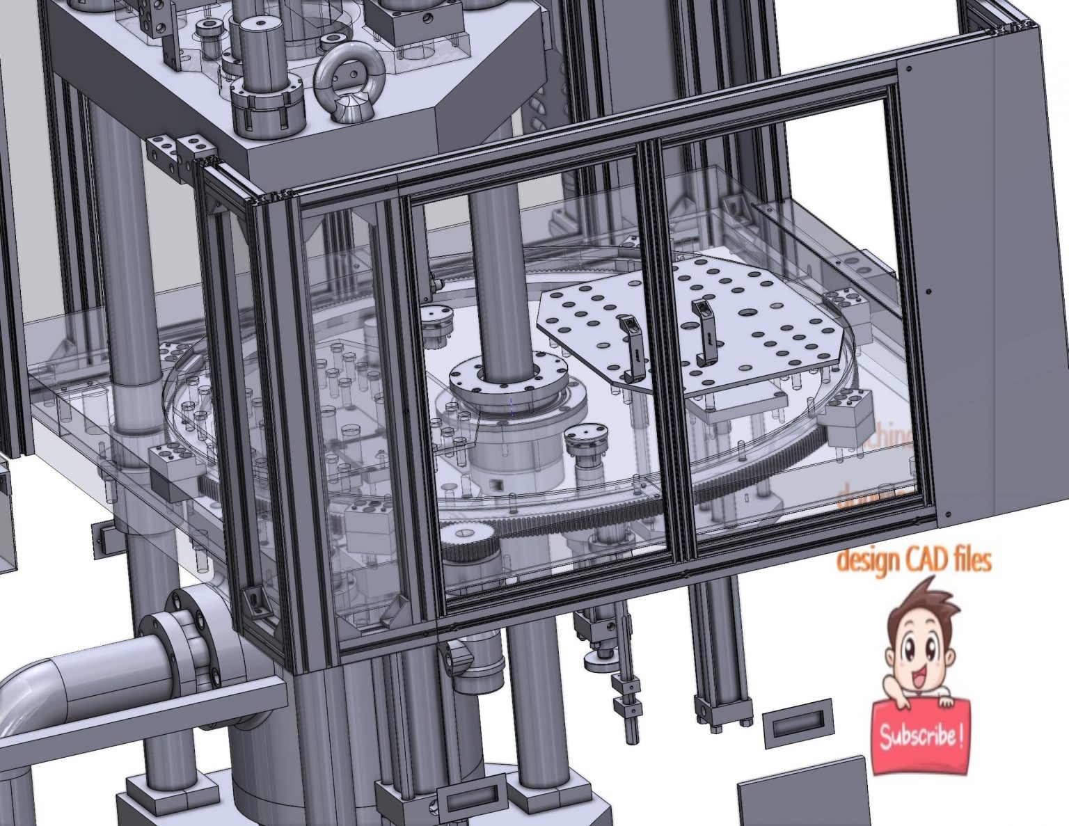 industrial 3D model Vertical injection molding machine - MACHINE - WORLD