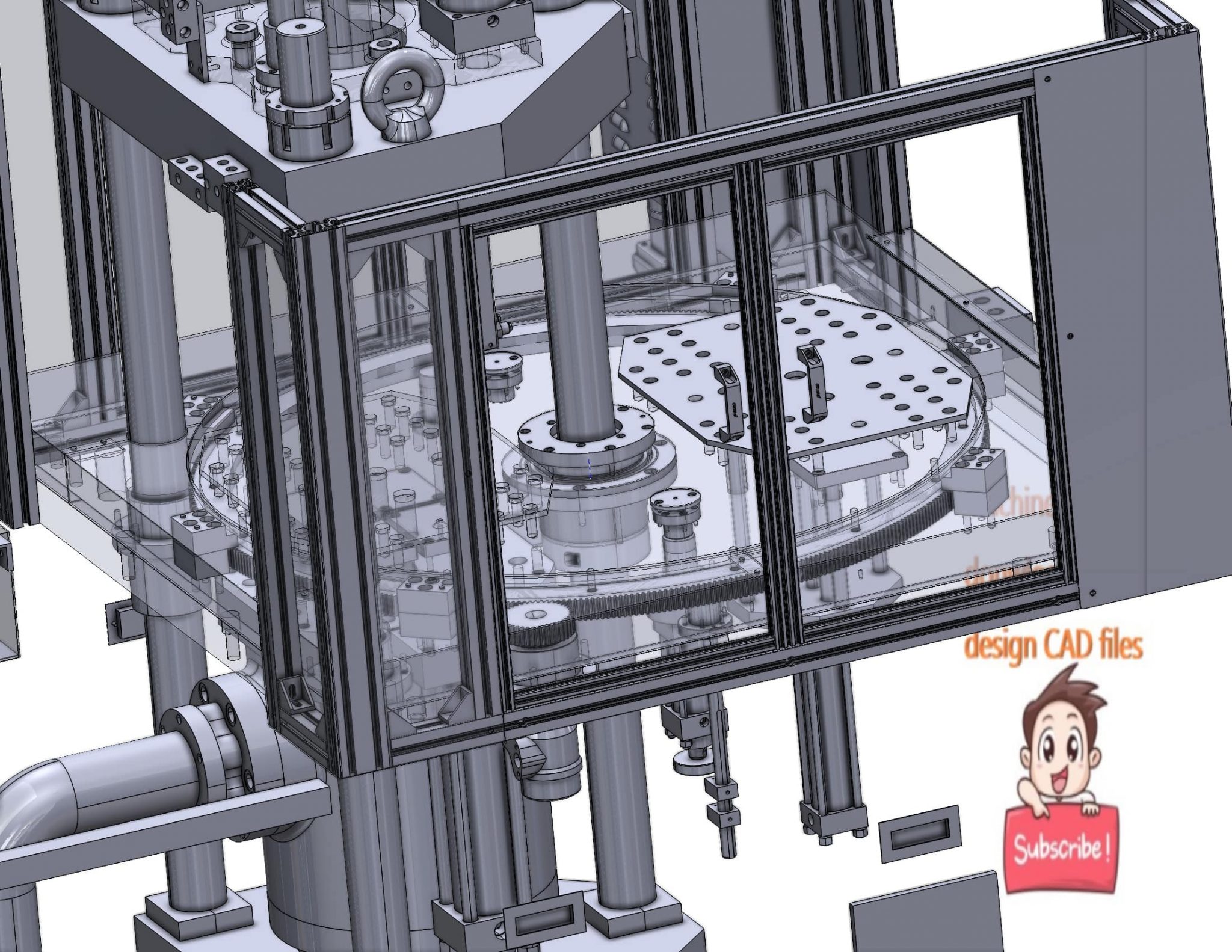 industrial 3D model Vertical injection molding machine - MACHINE - WORLD