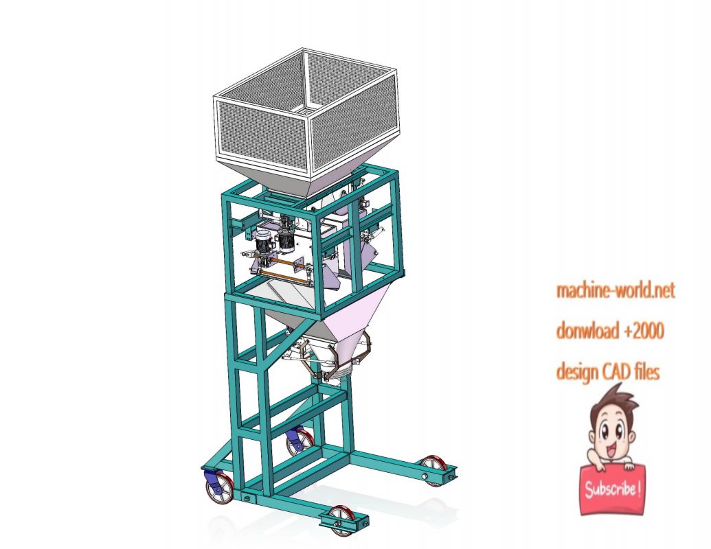 industrial 3D model quantitative packaging machine - MACHINE - WORLD