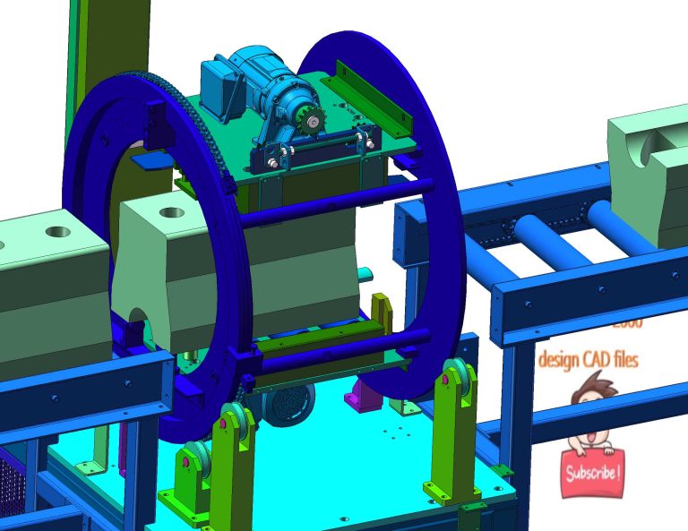 industrial 3D model rotates 180 degrees machine - MACHINE - WORLD