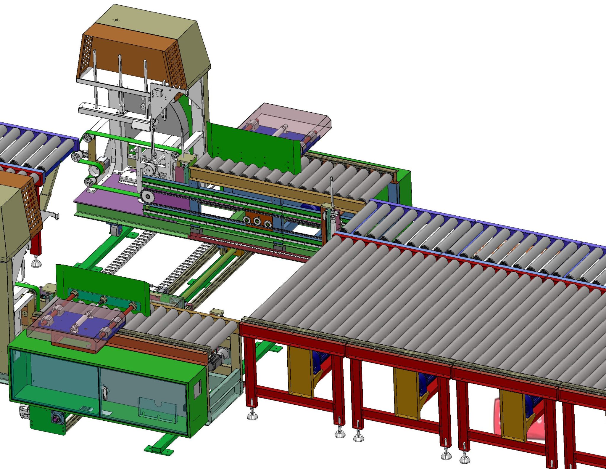 industrial 3D model 1.5 meter carton strapping machine - MACHINE - WORLD
