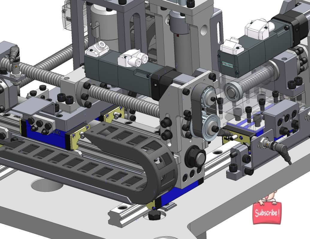 industrial 3D model Automotive industry screw shifting mechanism ...