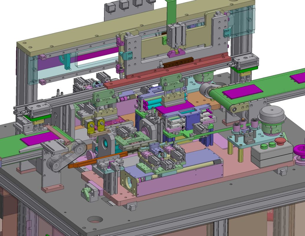 industrial 3D model Battery double sided tape machine - MACHINE - WORLD