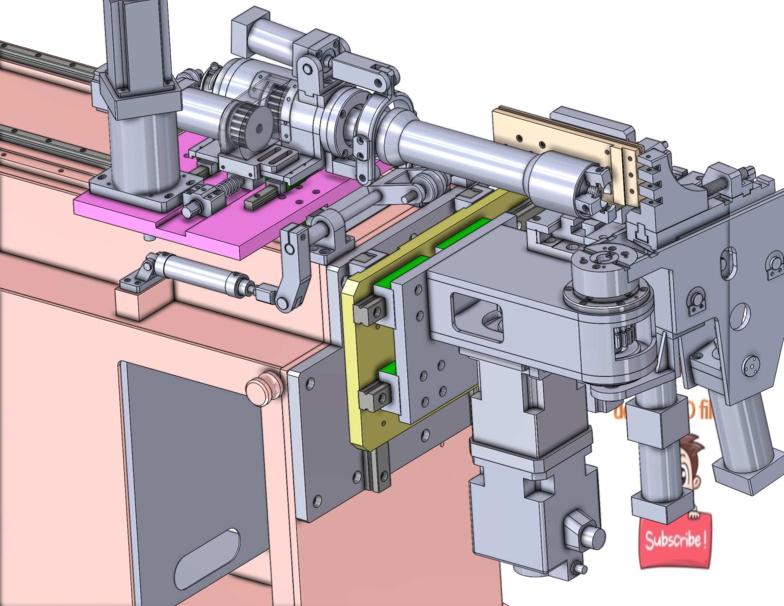 industrial 3D model CNC 5 axis tube bending machine - MACHINE - WORLD