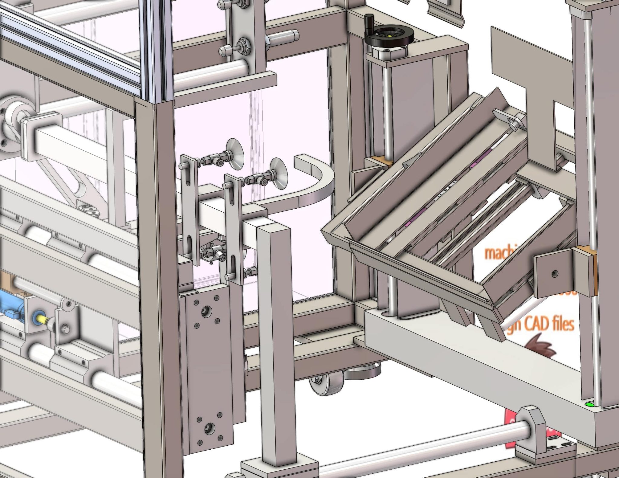 industrial 3D model Carton folding machine - MACHINE - WORLD