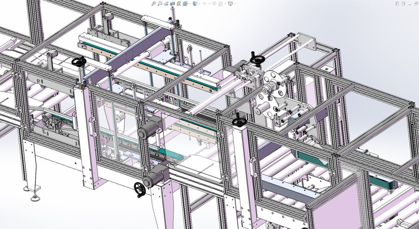 industrial 3D model Carton sealing machine - MACHINE - WORLD