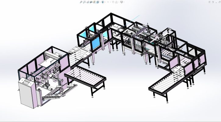 industrial 3D model Carton sealing machine - MACHINE - WORLD