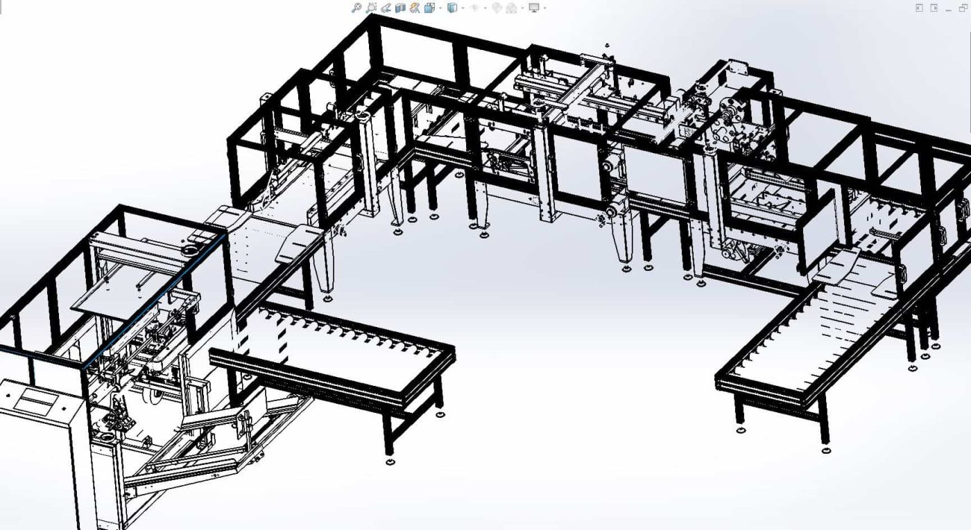 industrial 3D model Carton sealing machine - MACHINE - WORLD