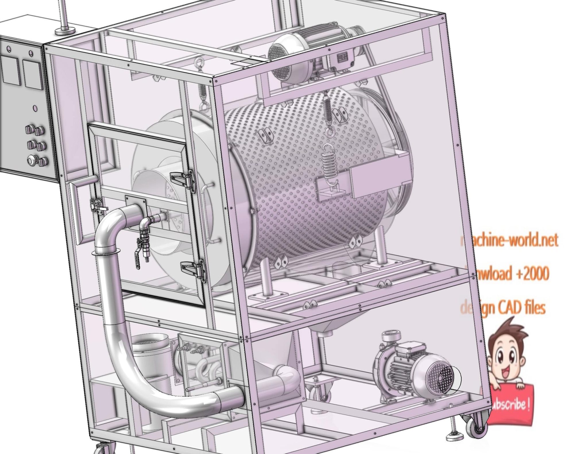 industrial 3D model Dryer - MACHINE - WORLD