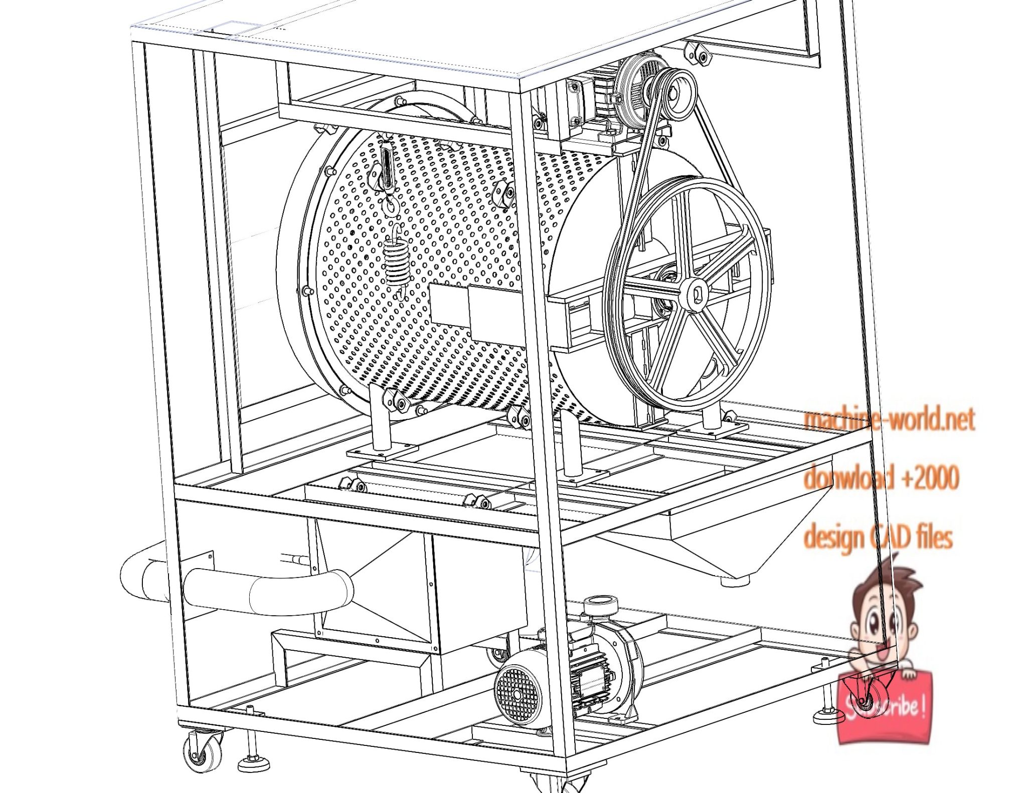 industrial 3D model Dryer - MACHINE - WORLD