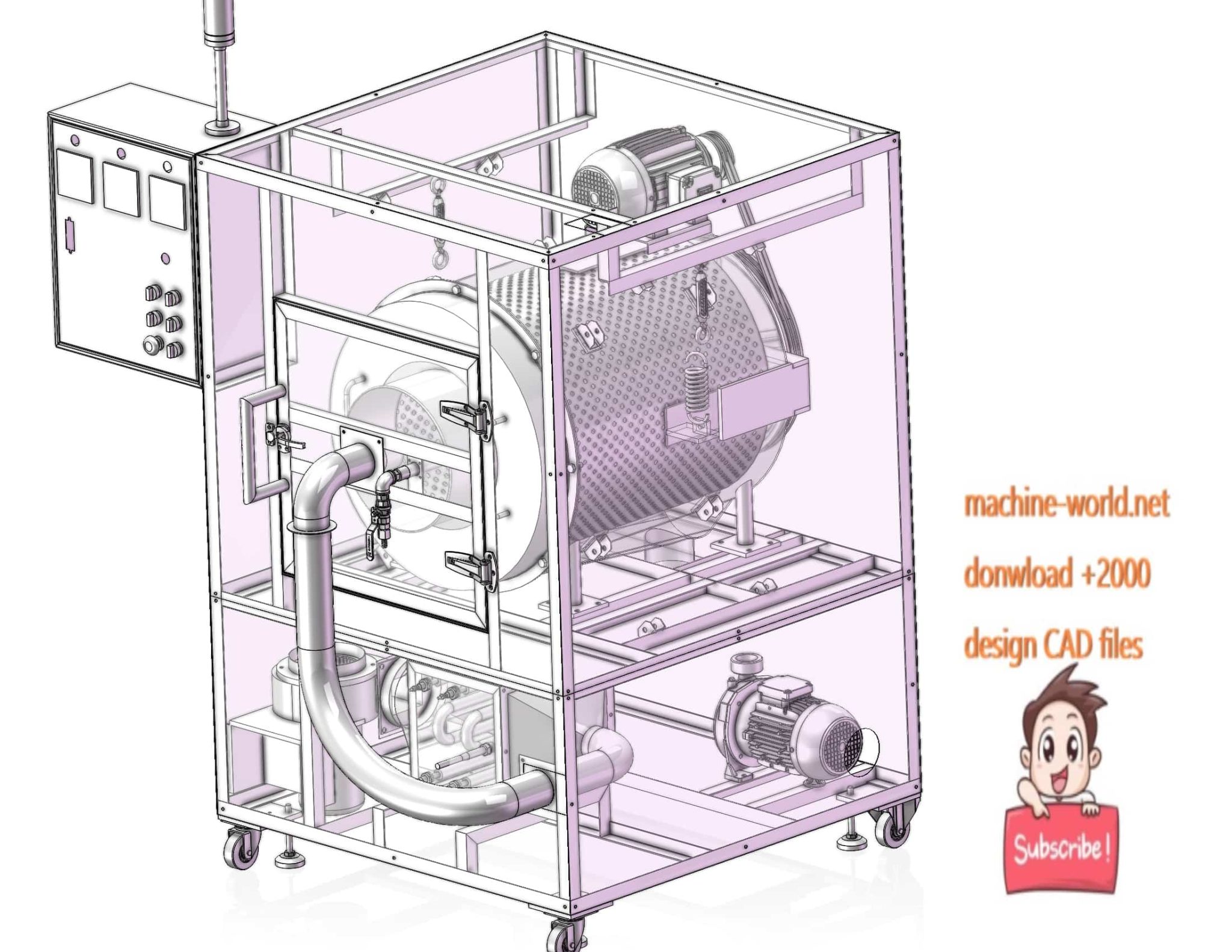 industrial 3D model Dryer - MACHINE - WORLD