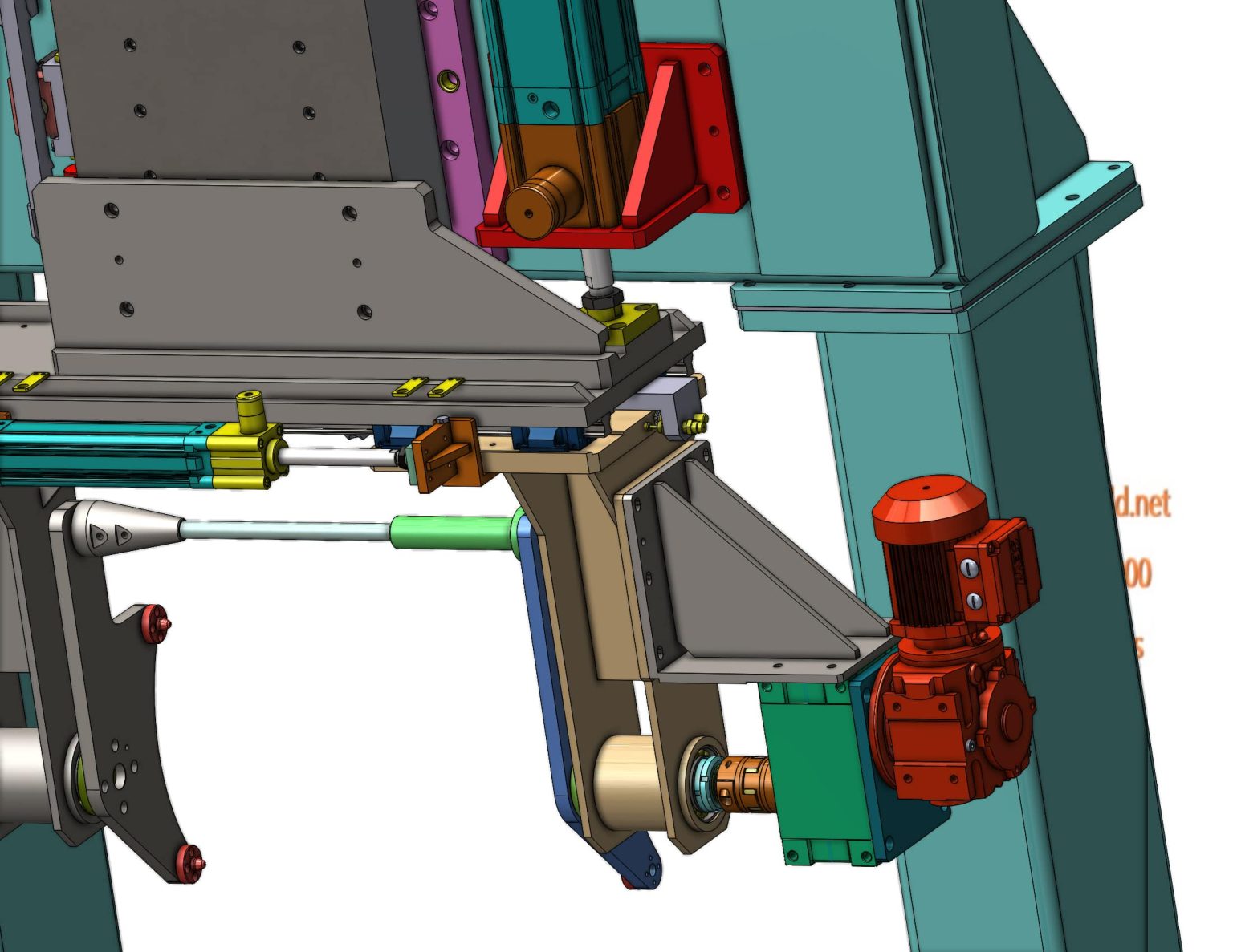 industrial 3D model Engine block turning machine - MACHINE - WORLD