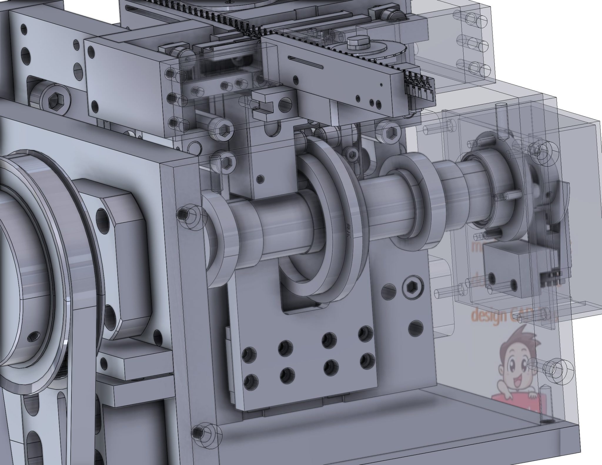 industrial 3D model High speed cam latch module - MACHINE - WORLD