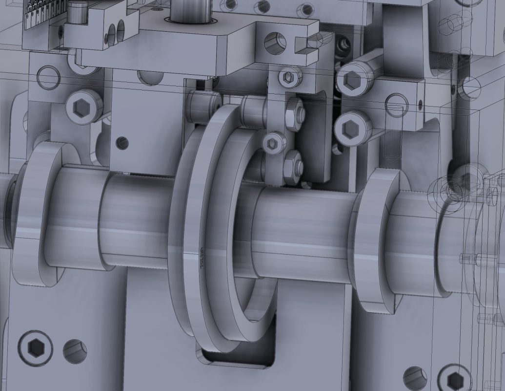 industrial 3D model High speed cam latch module - MACHINE - WORLD