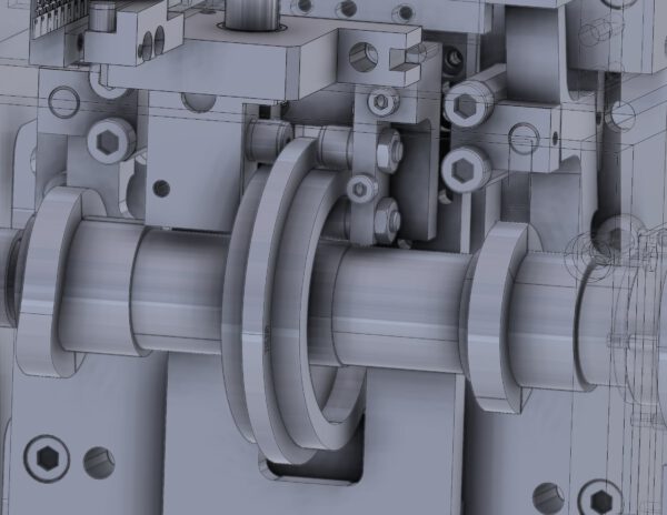 industrial 3D model High speed cam latch module - MACHINE - WORLD