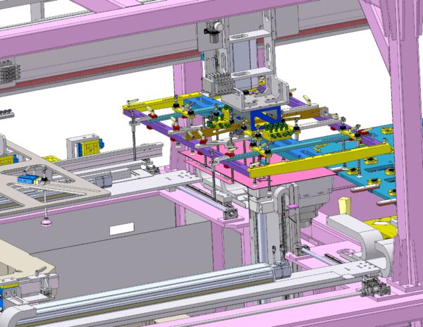 industrial 3D model LCD screen assembly line - MACHINE - WORLD