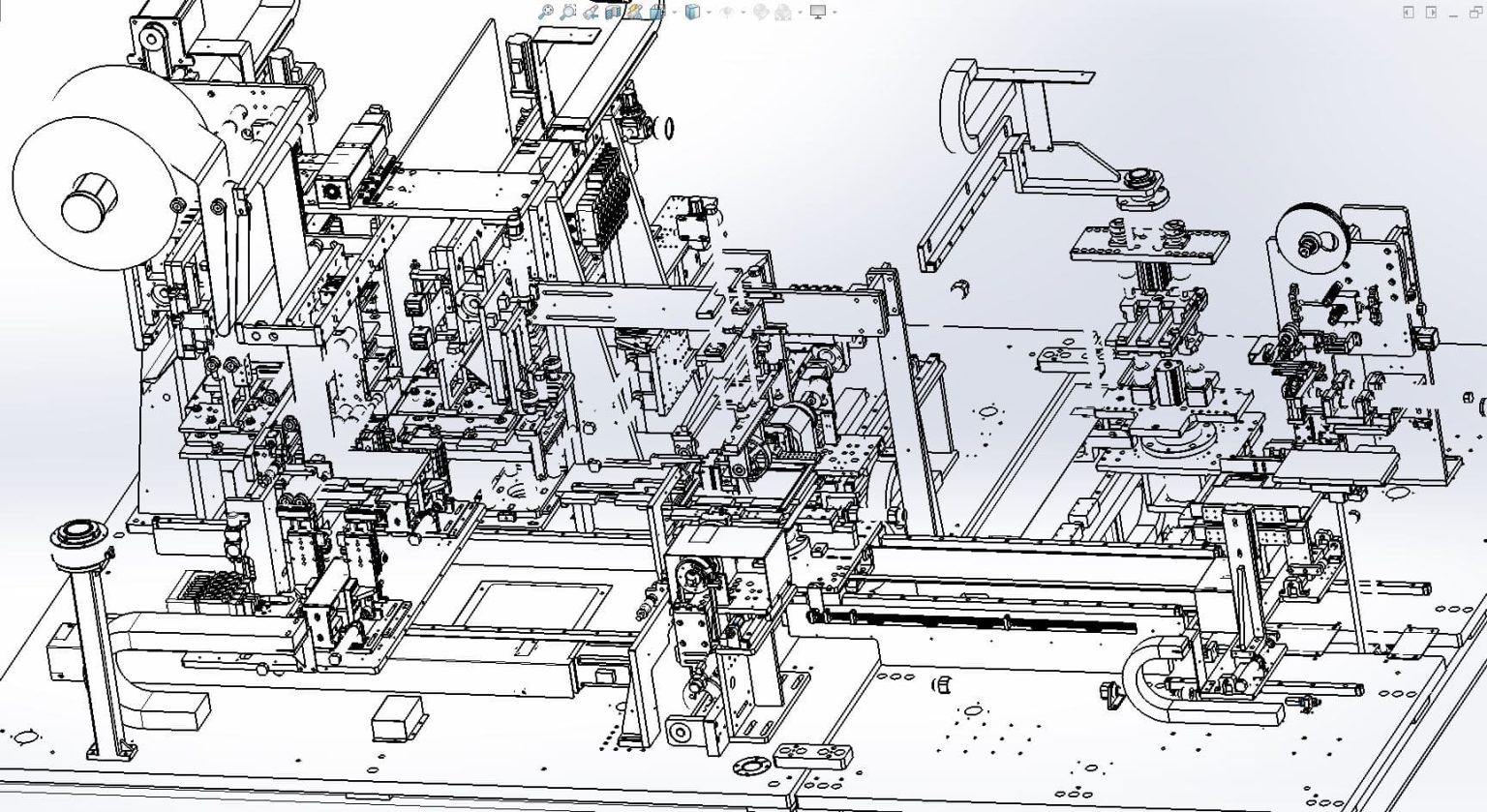industrial 3D model Lithium battery rolling machine - MACHINE - WORLD