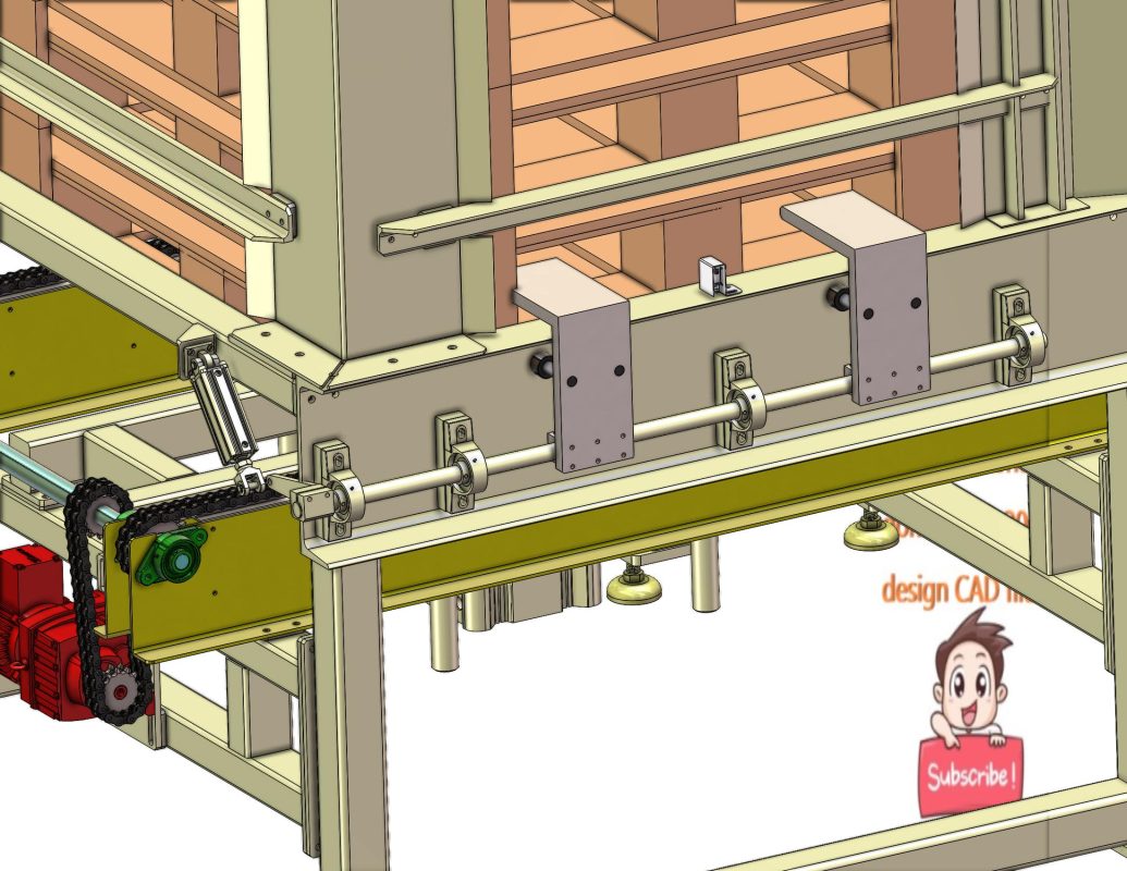 industrial 3D model Pallet loading unloading machine - MACHINE - WORLD