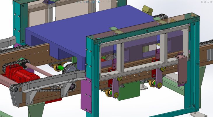 industrial 3D model Pallet stacking machine - MACHINE - WORLD