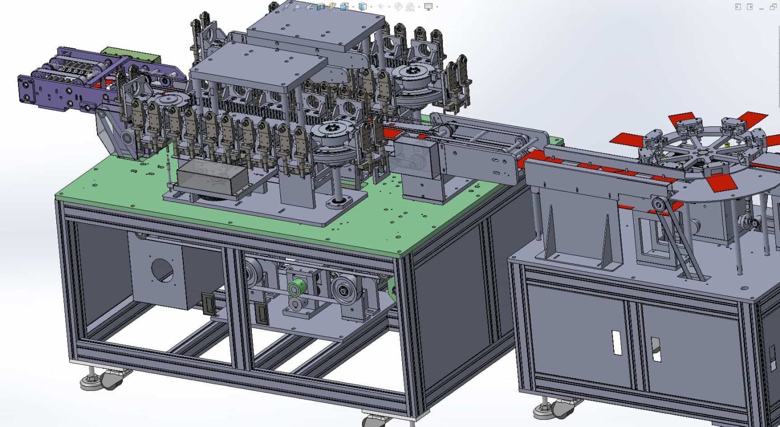 industrial 3D model Roundabout mask making machine - MACHINE - WORLD