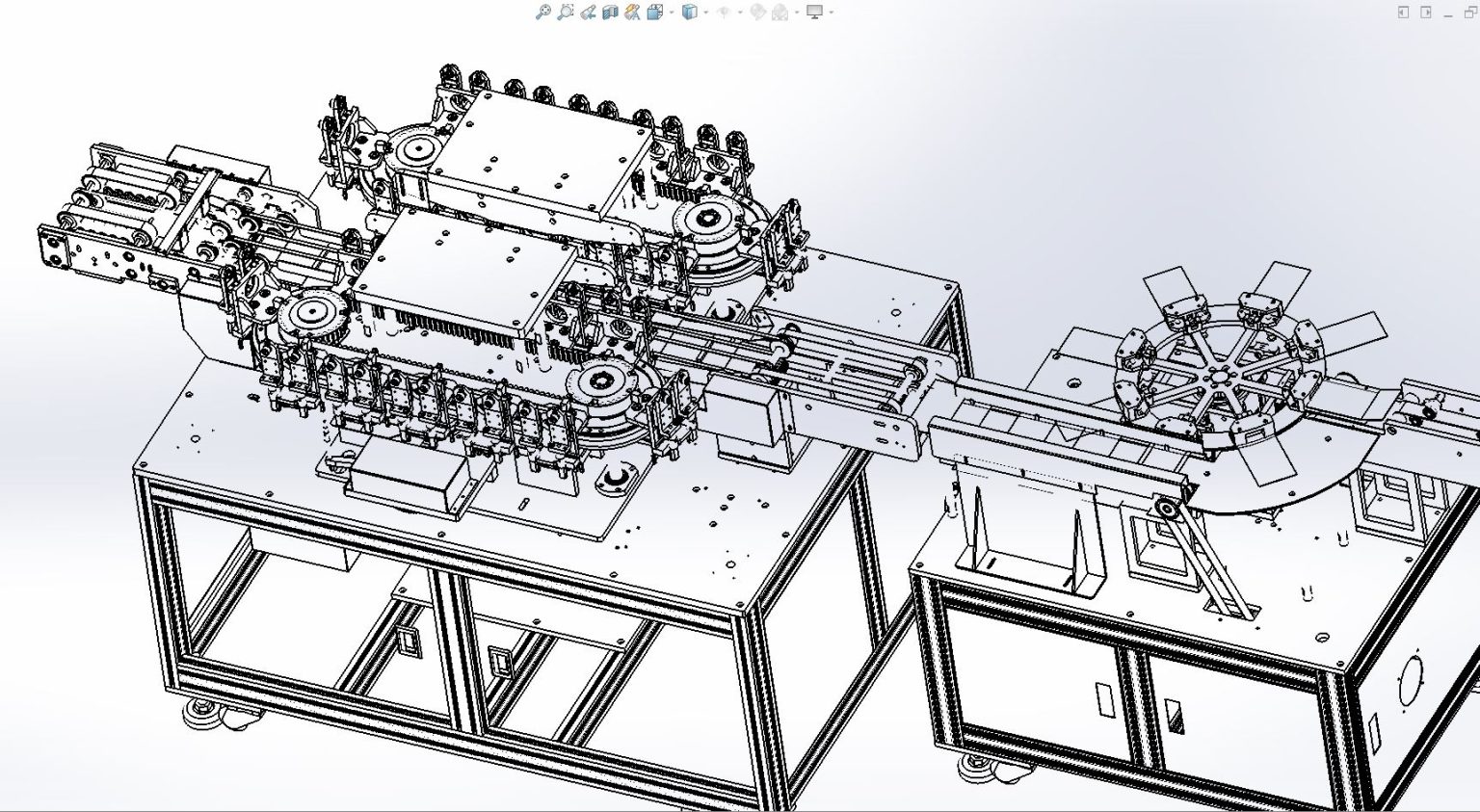 industrial 3D model Roundabout mask making machine - MACHINE - WORLD