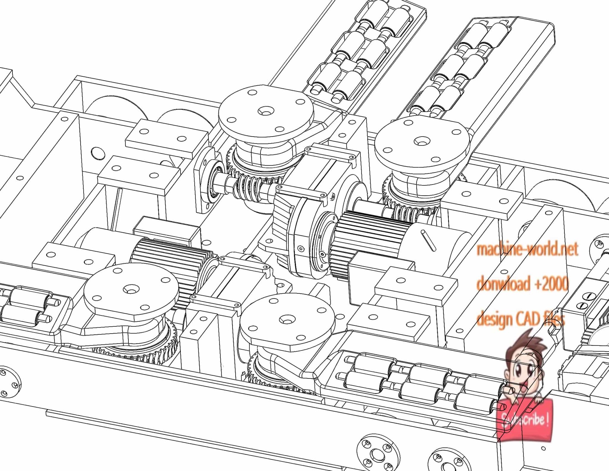 industrial 3D model Warehouse clamp trolley - MACHINE - WORLD