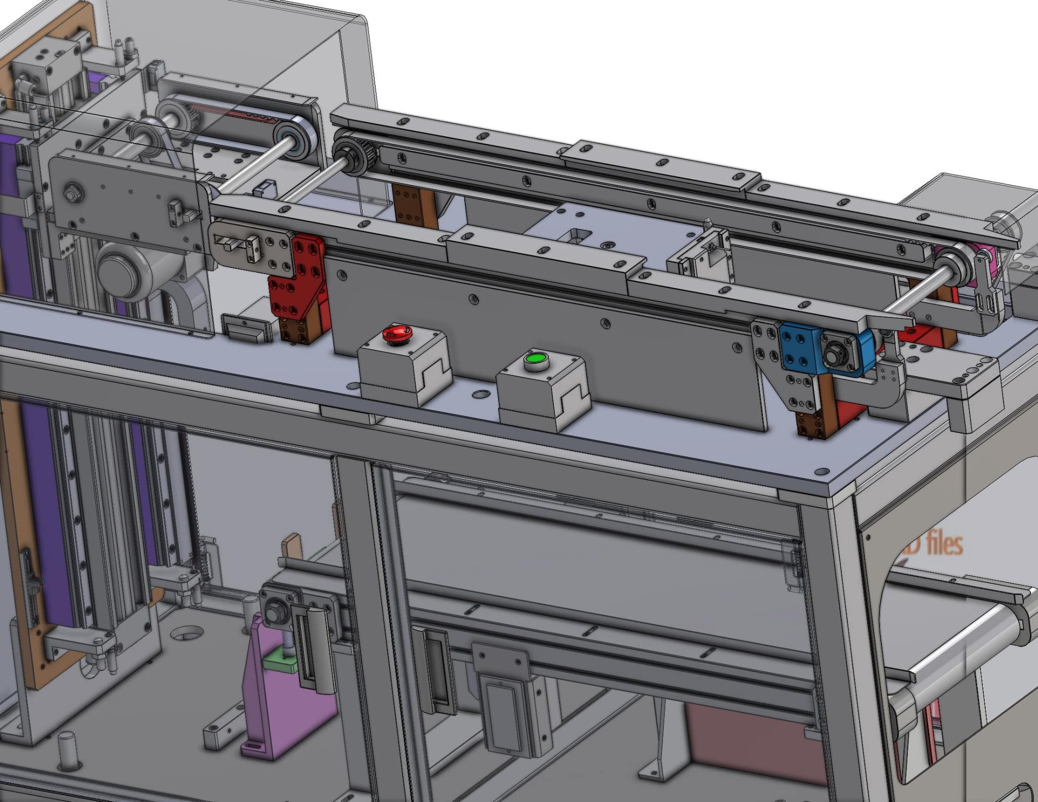 industrial 3D model assembly line elevator - MACHINE - WORLD