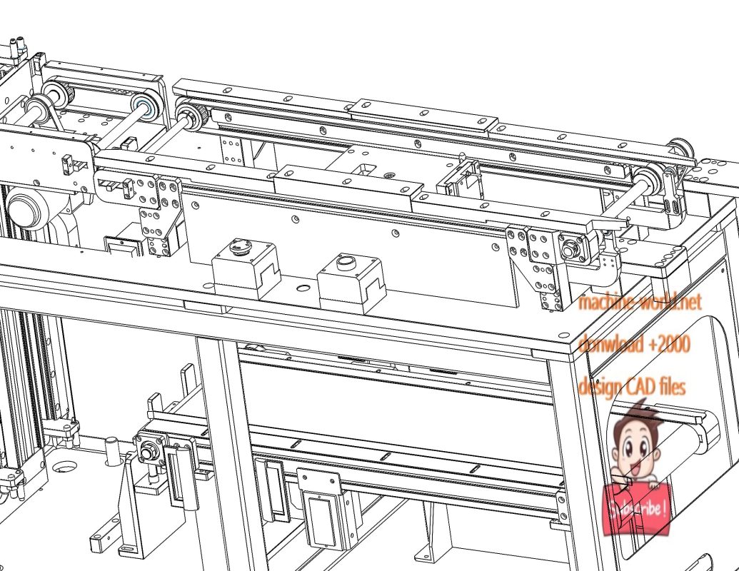 industrial 3D model assembly line elevator - MACHINE - WORLD