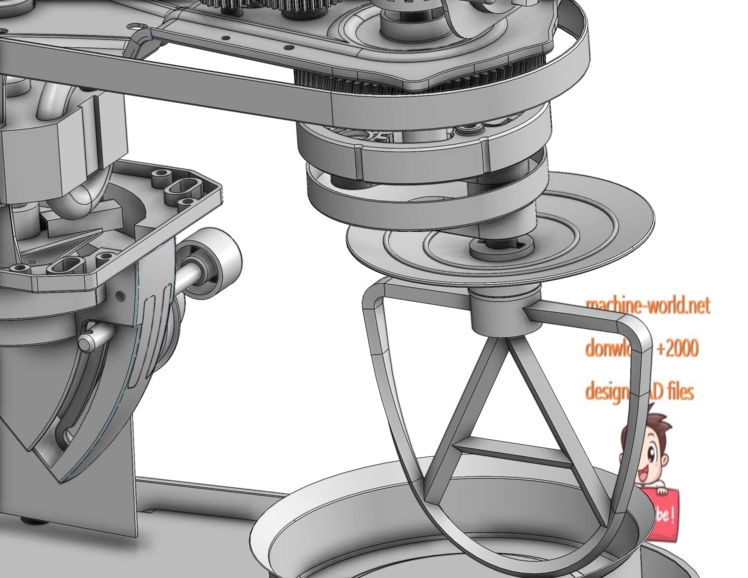 industrial 3D model household mixer - MACHINE - WORLD