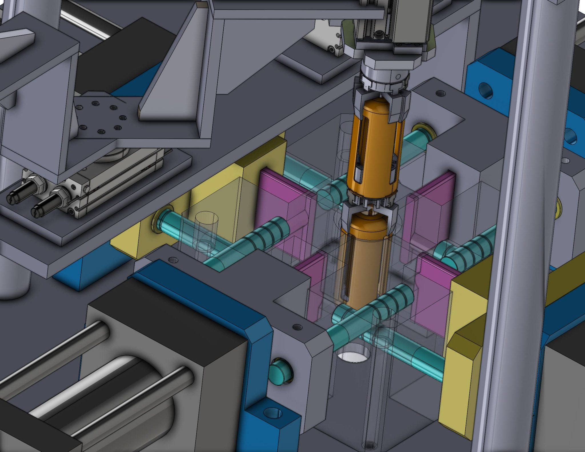 industrial 3D model lubricated shell punching machine - MACHINE - WORLD