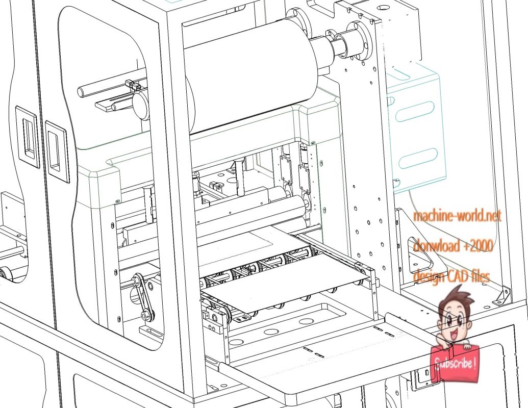 industrial 3D model paper plastic laminating machine - MACHINE - WORLD