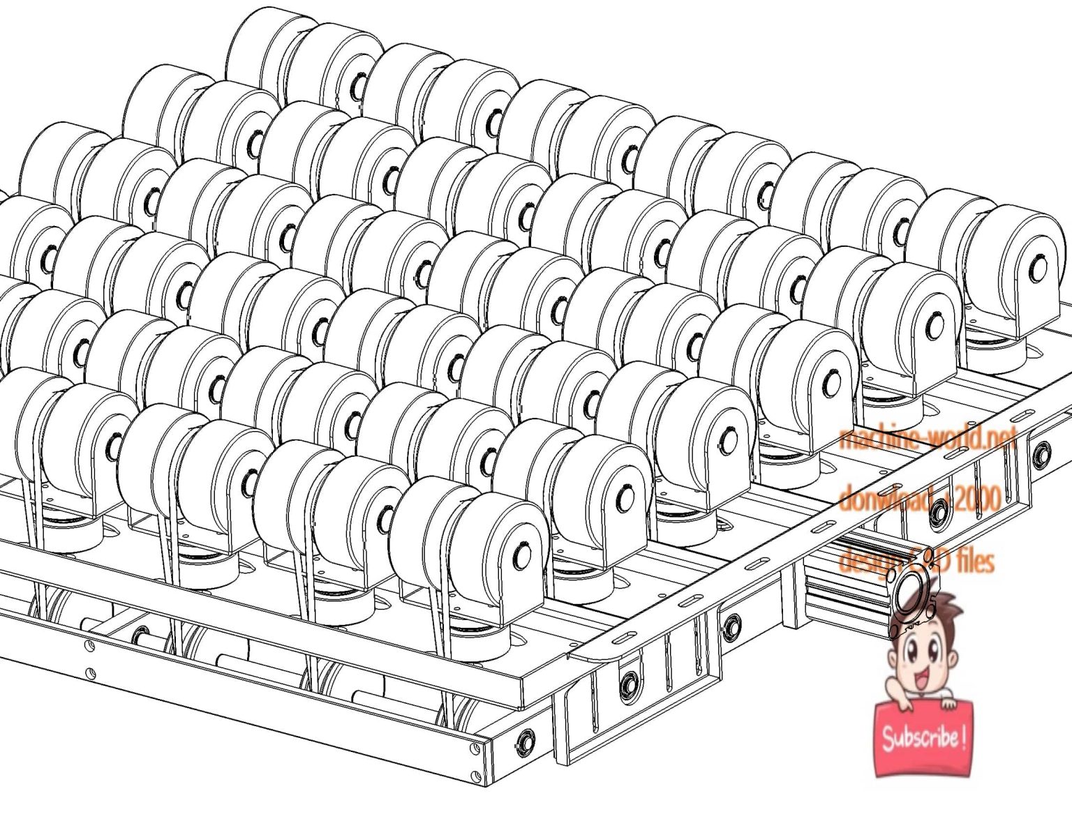 industrial 3D model wheel sorter - MACHINE - WORLD