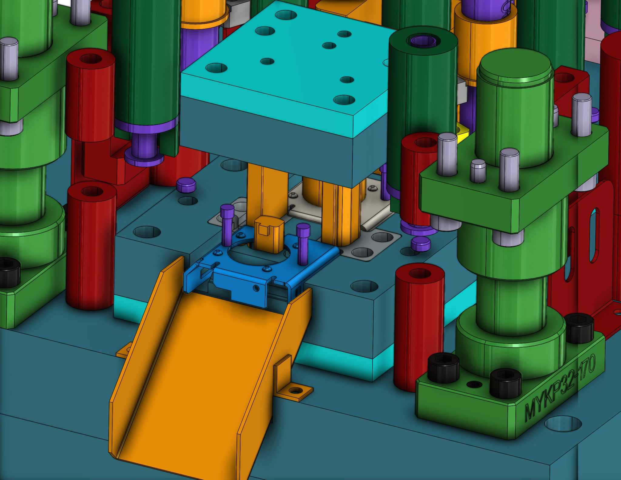 industrial 3D model Continuous stamping mold - MACHINE - WORLD