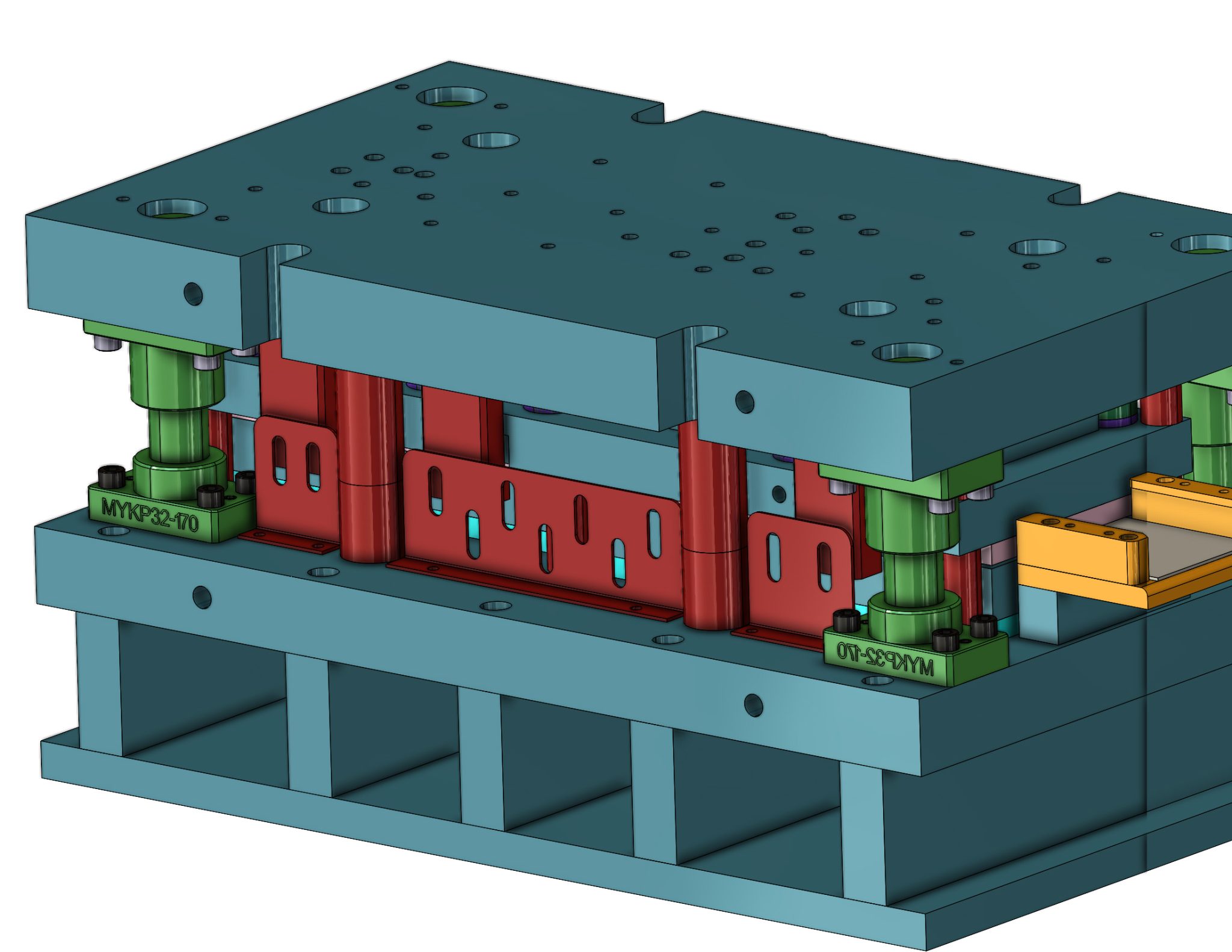 industrial 3D model Continuous stamping mold - MACHINE - WORLD