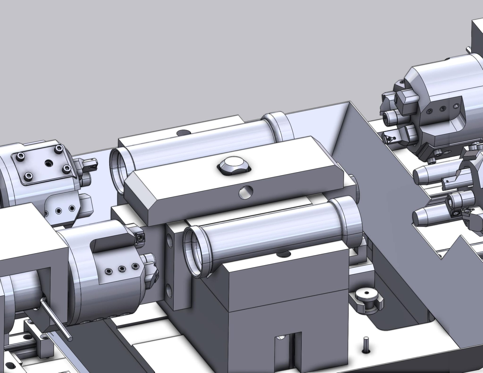industrial 3D model Cylinder hole drilling machine - MACHINE - WORLD