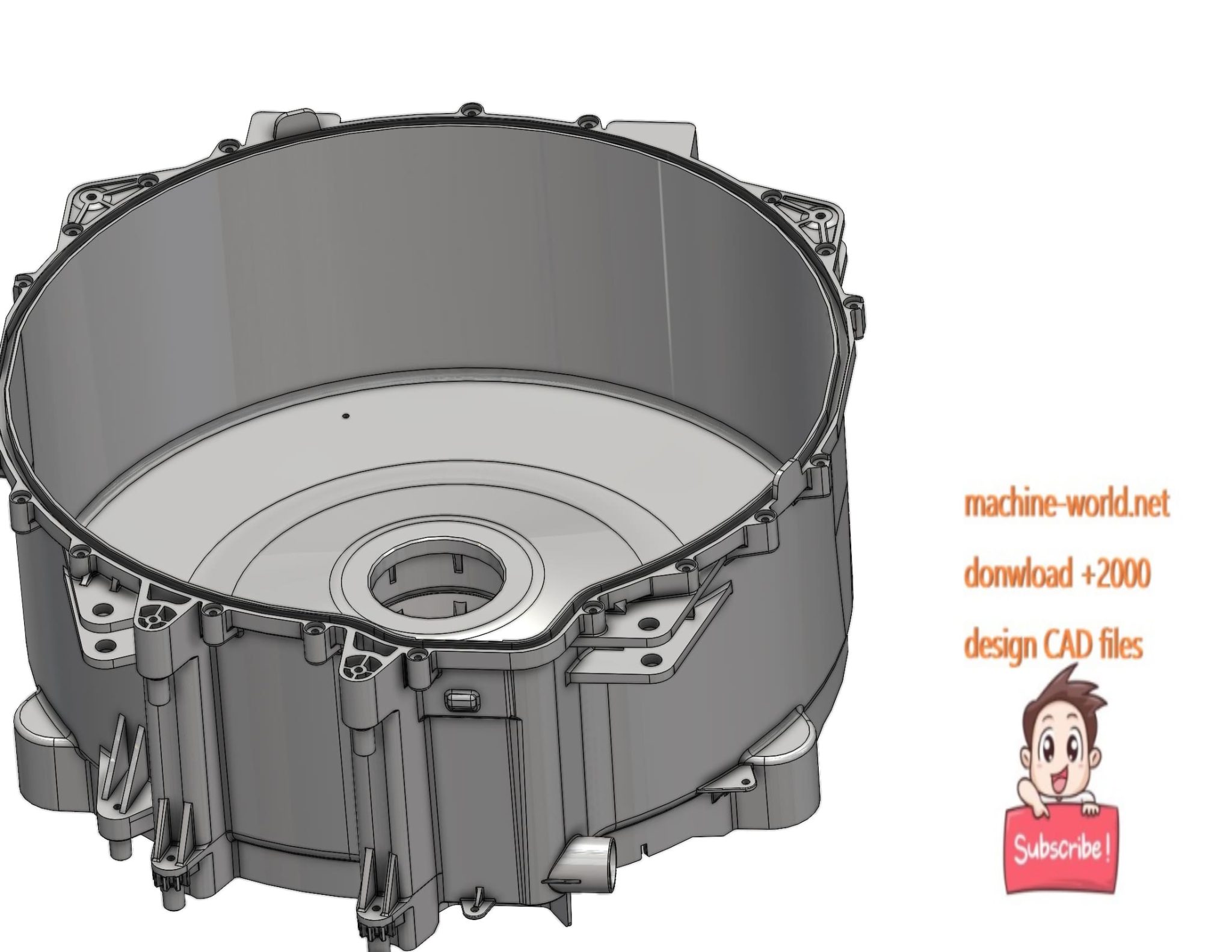 industrial 3D model Household injection mold - MACHINE - WORLD