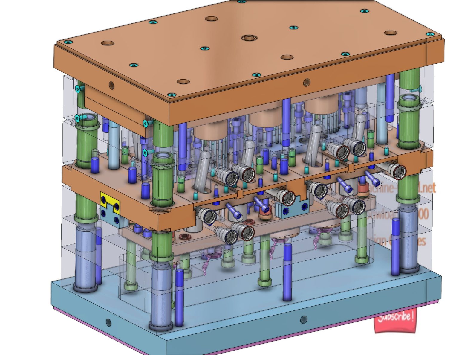 industrial 3D model plastic injection mold - MACHINE - WORLD