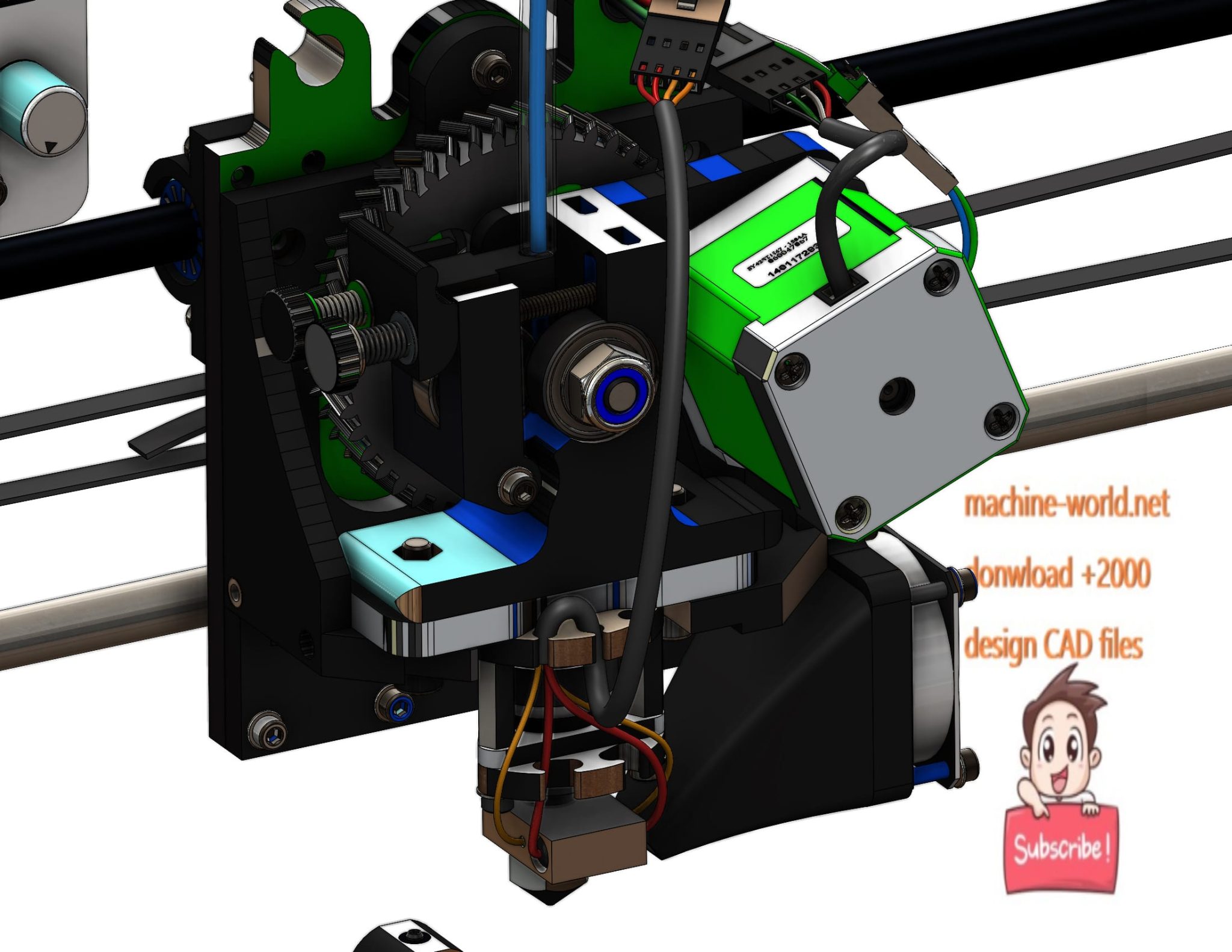 industrial 3D model 3D printer - MACHINE - WORLD
