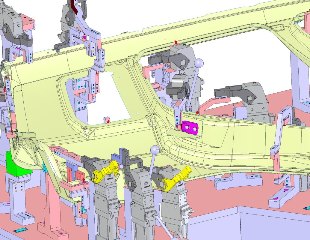 industrial 3D model welded frame fixture - MACHINE - WORLD