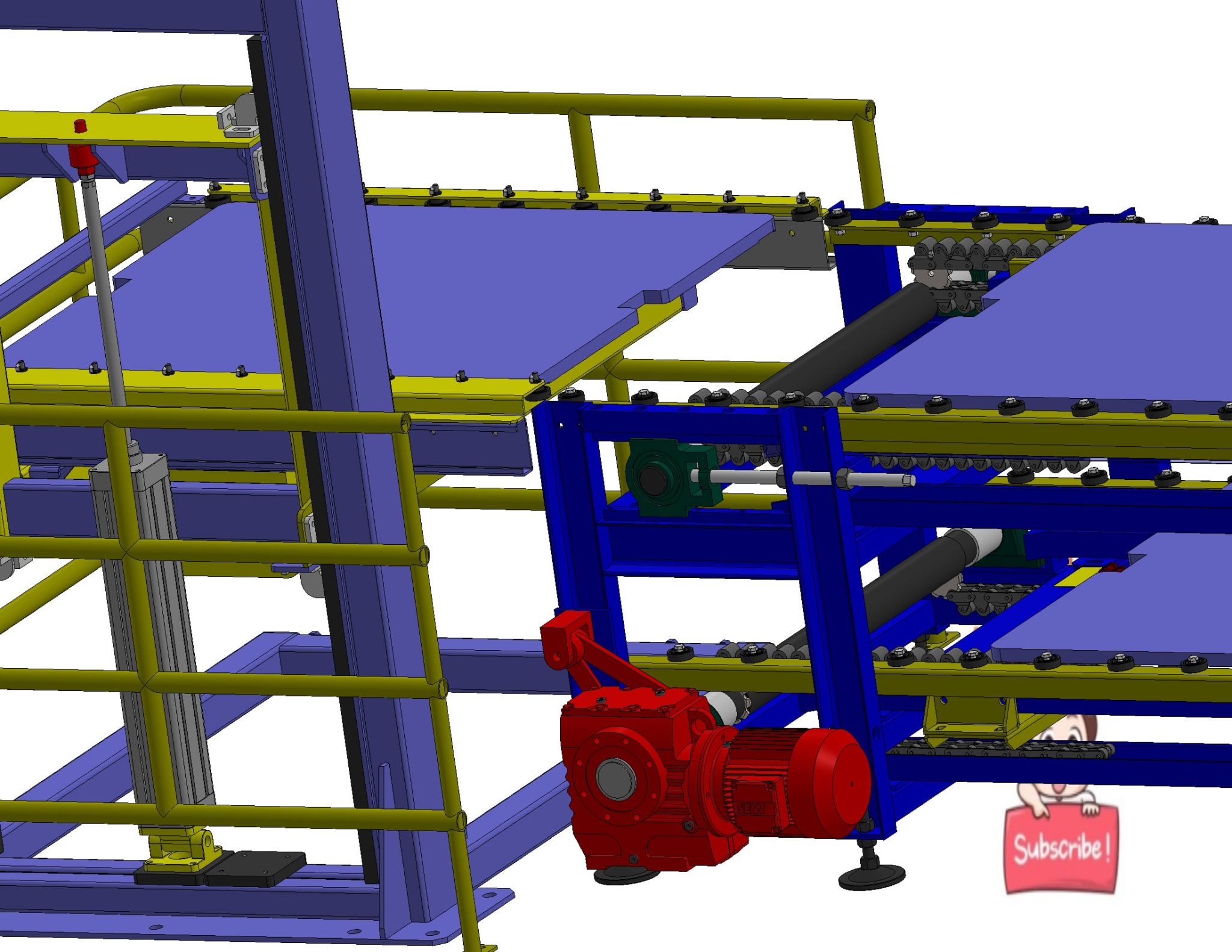 industrial 3D model Circulating accumulation conveyor - MACHINE - WORLD