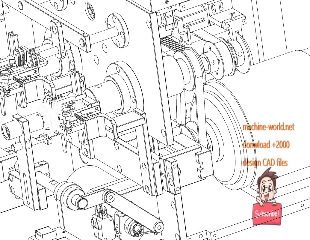 industrial 3D model Electronic industry wire winding machine - MACHINE ...