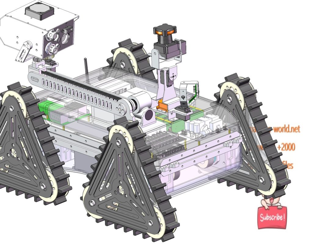 industrial 3D model Rescue robot - MACHINE - WORLD