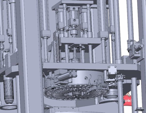 industrial 3D model Turntable motor wire press - MACHINE - WORLD