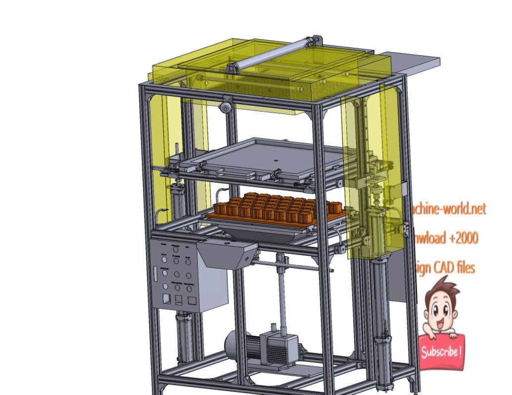 industrial 3D model Vacuum forming machine - MACHINE - WORLD