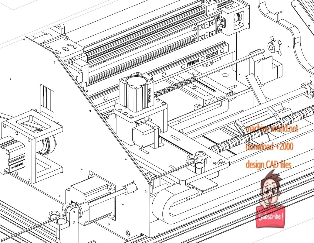 industrial 3D model Winding machine - MACHINE - WORLD