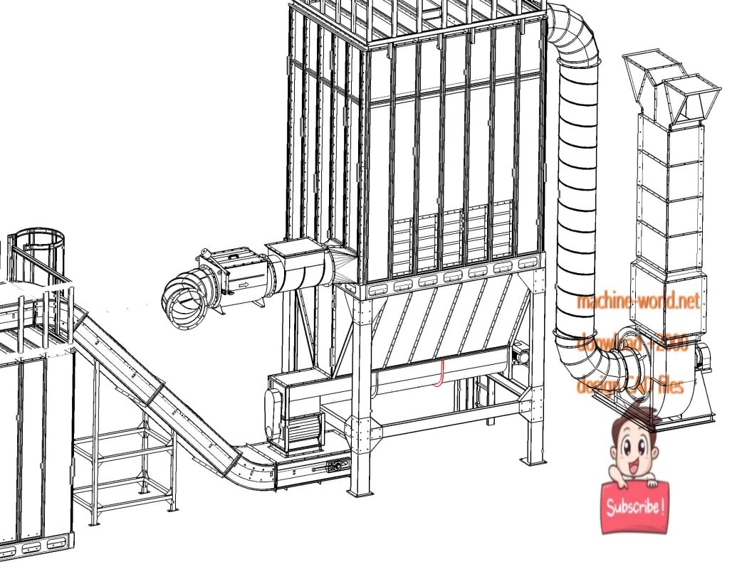 industrial 3D model Woodworking dust collection silo set - MACHINE - WORLD industrial 3D model Woodworking dust collection silo set - MACHINE - WORLD