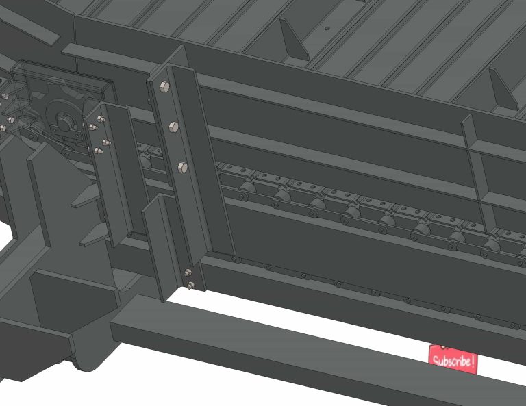 industrial 3D model chain conveyor - MACHINE - WORLD