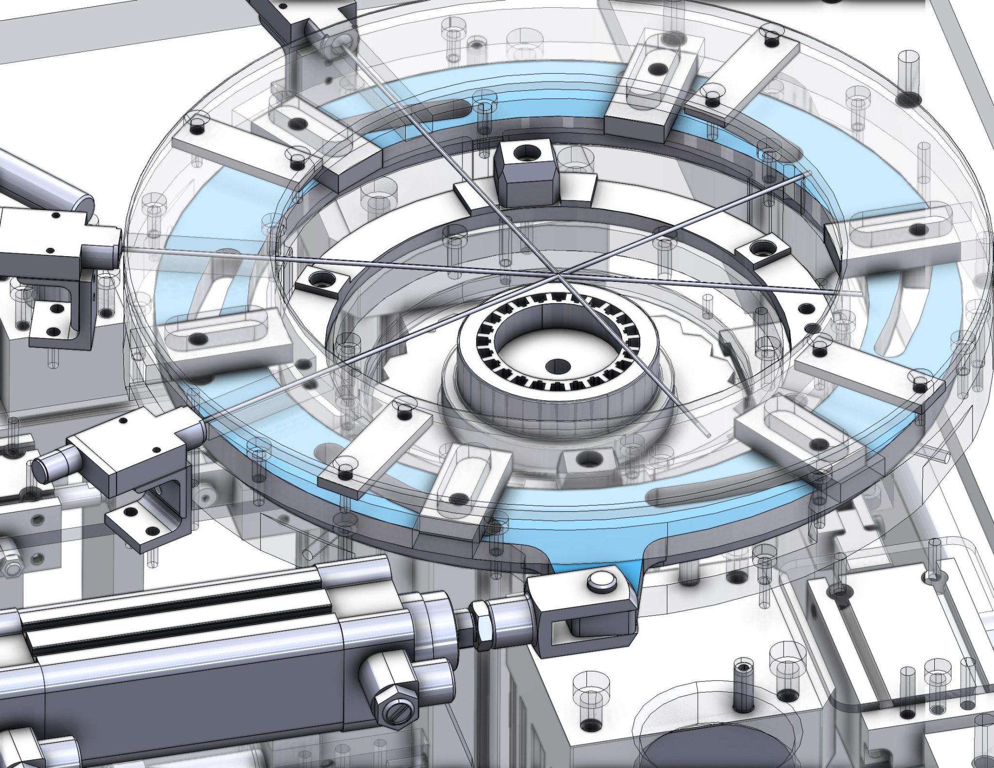 industrial 3D model motor wire assembly machine - MACHINE - WORLD