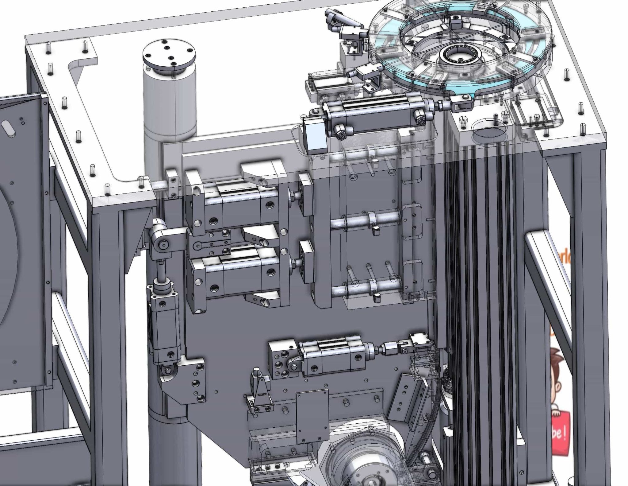 industrial 3D model motor wire assembly machine - MACHINE - WORLD