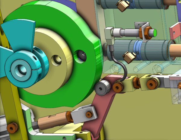 industrial 3D model thin wire cutting machine cam mechanism - MACHINE ...